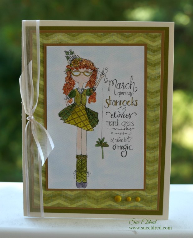 March Calendar Girl Card – Sue's Creative Workshop