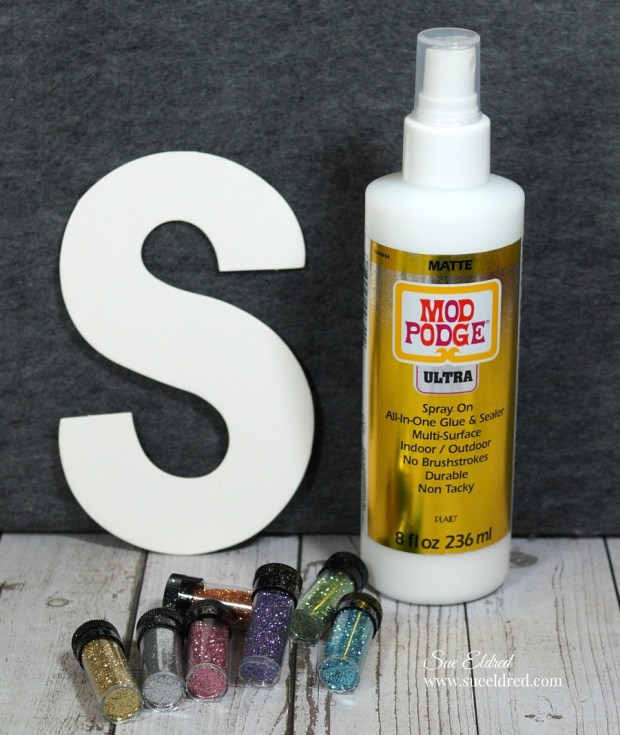 Glittered with Mod Podge Ultra – Sue's Creative Workshop
