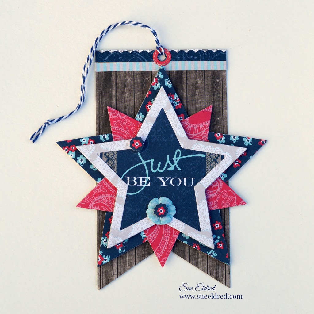 Red, White and Blue Star Shaker Tags – Sue's Creative Workshop