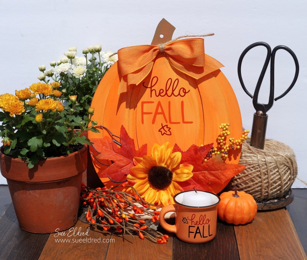 Hello Fall Pumpkin Wreath – Sue's Creative Workshop