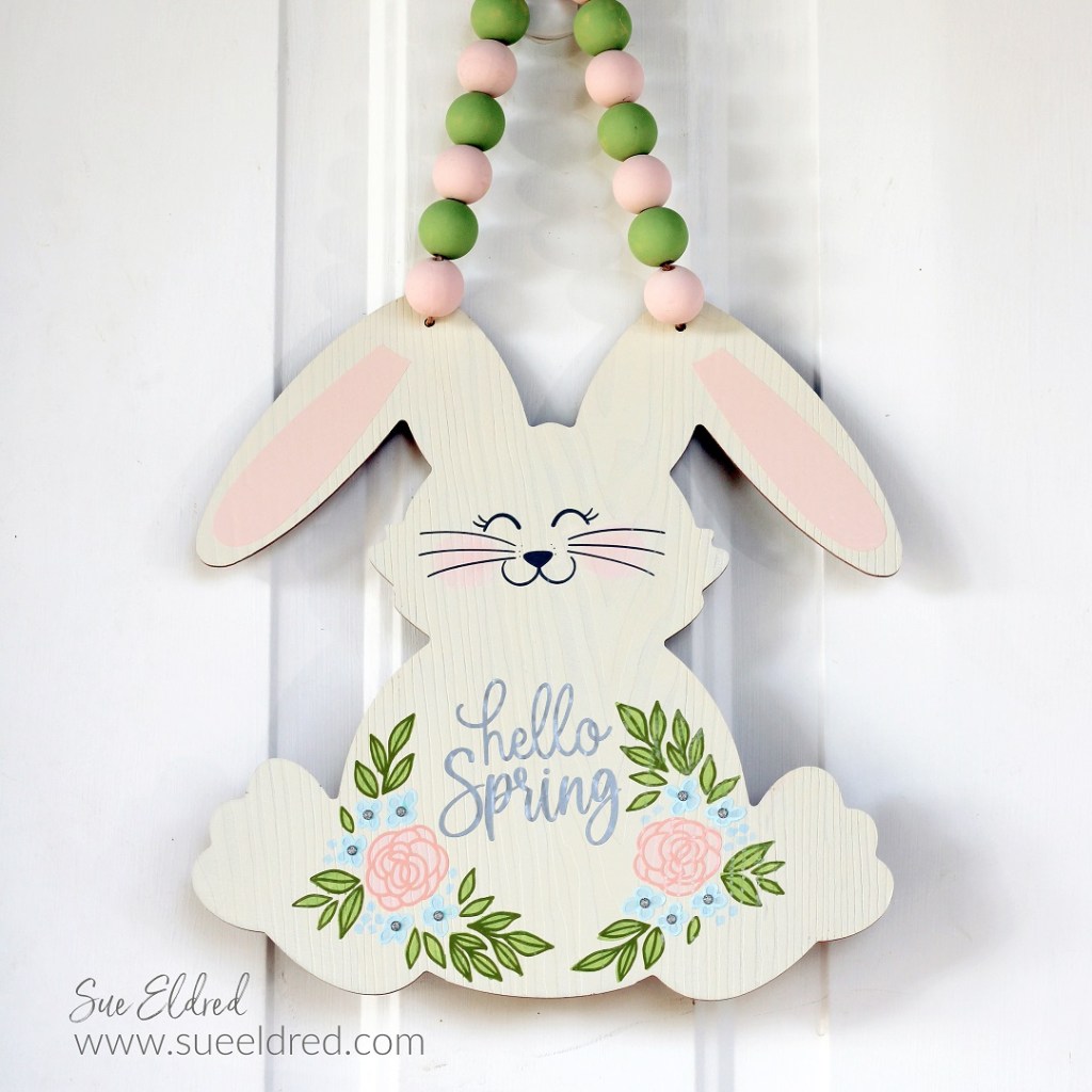 DIY Spring Bunny Door Hanger – Sue's Creative Workshop