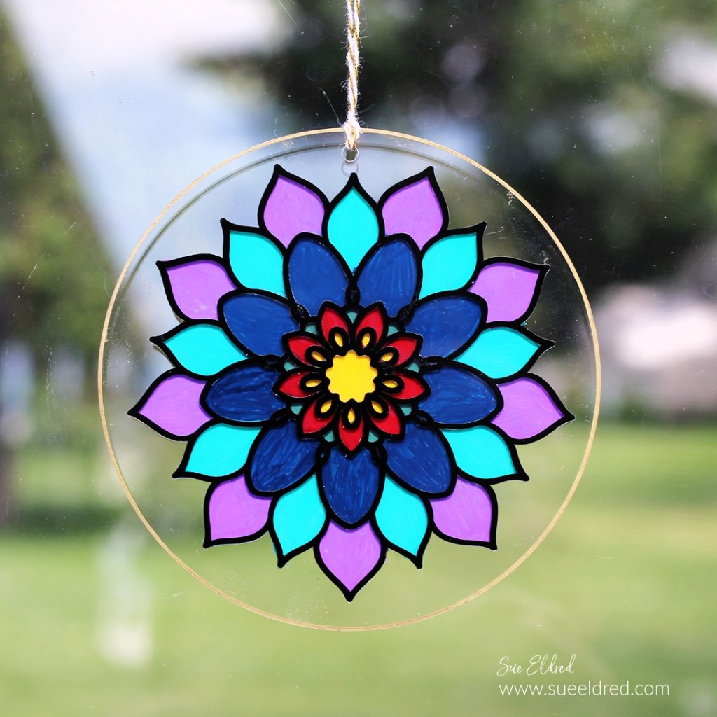 Simple Reverse Painting Technique on Acrylic – Sue's Creative Workshop