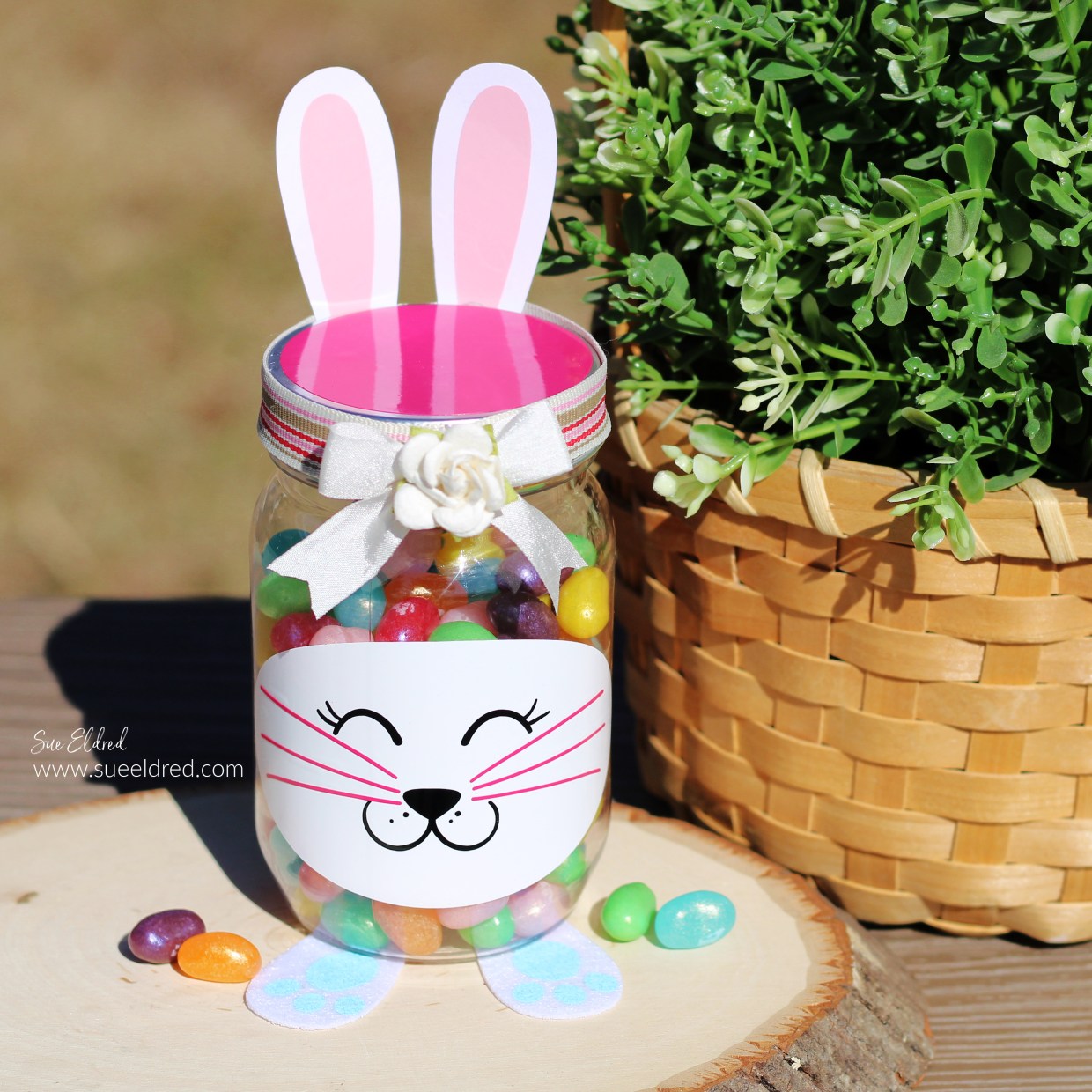 Cute DIY Bunny Treat Container – Sue's Creative Workshop
